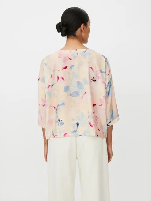 MASAI COPENHAGEN Floral Print Relaxed Fit Blouse