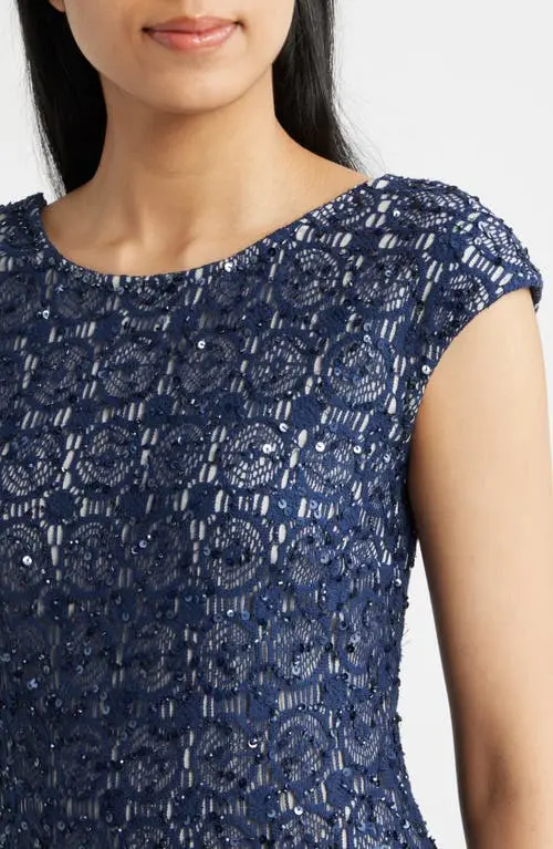 Pisarro Nights Lace Cocktail Dress