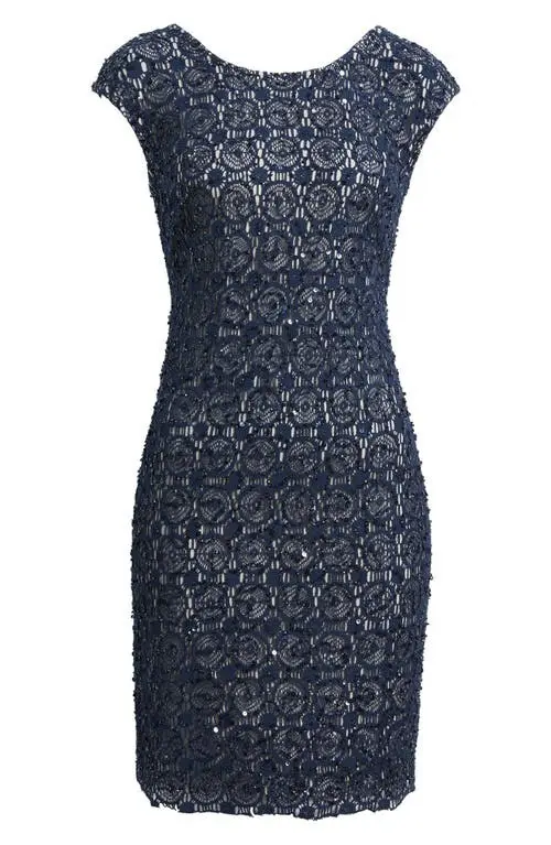 Pisarro Nights Lace Cocktail Dress