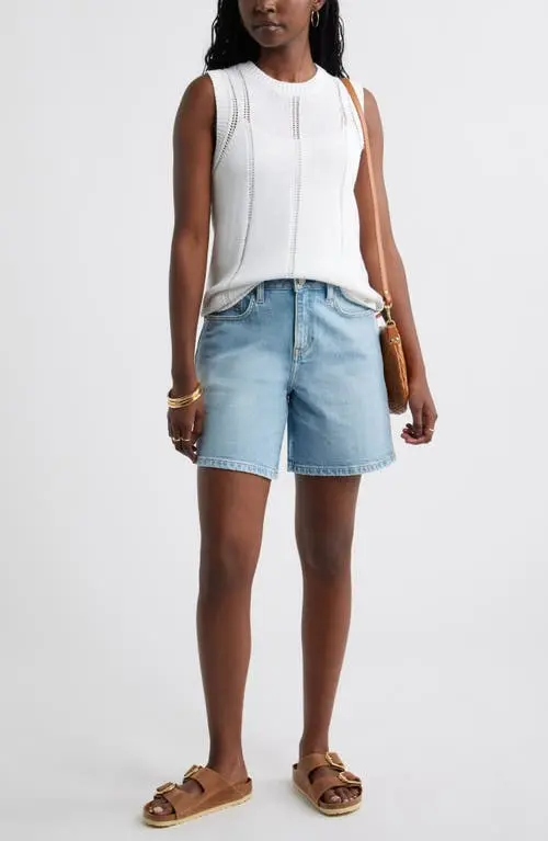Caslon Front Button Vest - White