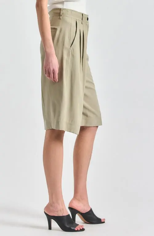 Derek Lam 10 Crosby Maddox Pleat Front Bermuda Shorts