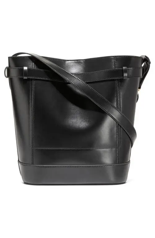 Cole Haan Alexandria Leather Bucket Bag - Black