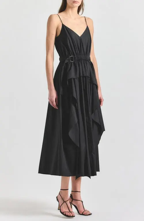 Derek Lam 10 Crosby Hattie Ruffle A-line Dress - Black