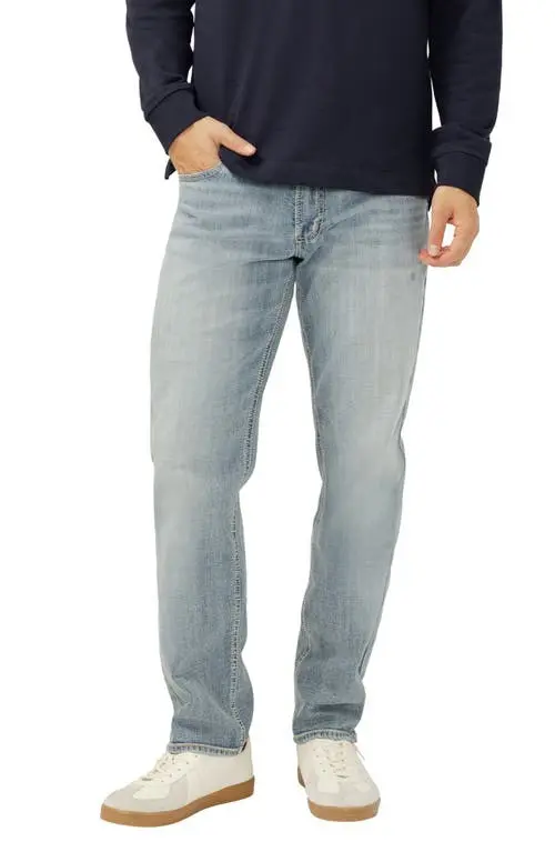 SILVER JEANS CO. Eddie Athletic Fit Tapered Jeans - Bonfire