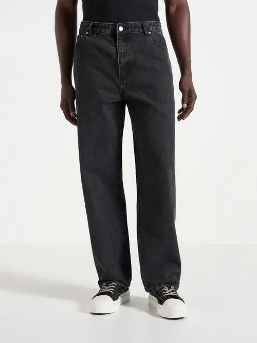 Manière De Voir Relaxed Fit Faded Wash Denim