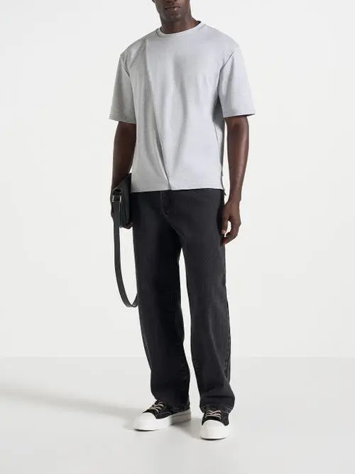 Manière De Voir Relaxed Fit Faded Wash Denim