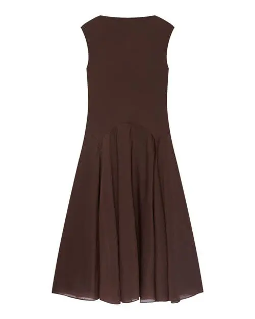 Mint Velvet Sleeveless Midi Dress With Slash Neckline