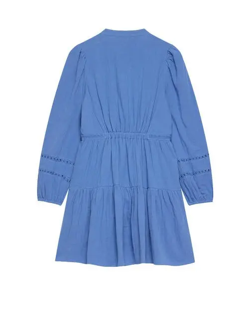 Mint Velvet Cotton Cheesecloth Mini Dress