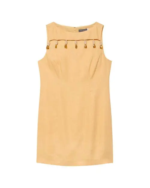 Mint Velvet Sleeveless Mini Dress - Yellow