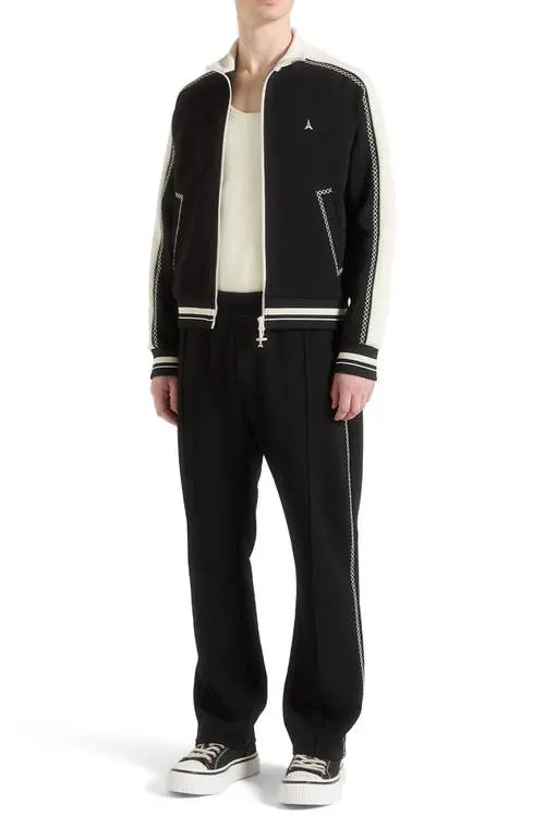 Manière De Voir Maniere De Voir Tristan Contrast Whipstitch Raglan Track Jacket