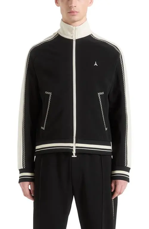 Manière De Voir Maniere De Voir Tristan Contrast Whipstitch Raglan Track Jacket