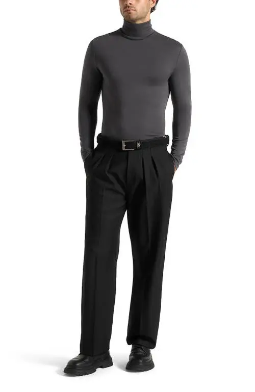 Manière De Voir Long Sleeve Roll Neck Top - Grey