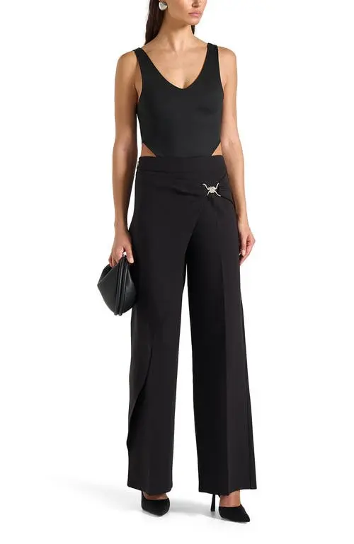 Manière De Voir Maniere De Voir Beryl Wrap Front Tailored Trousers