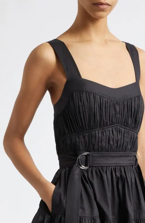Derek Lam 10 Crosby Ivana Tiered Belted Minidress