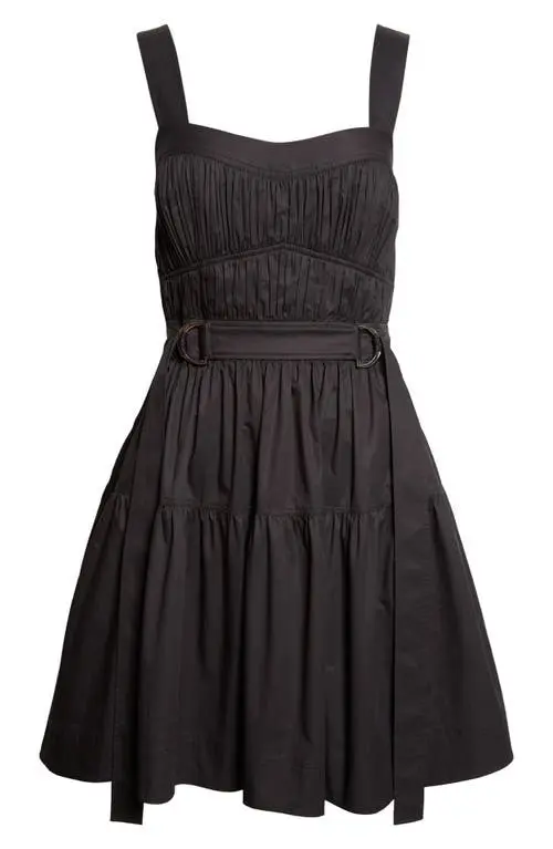 Derek Lam 10 Crosby Ivana Tiered Belted Minidress
