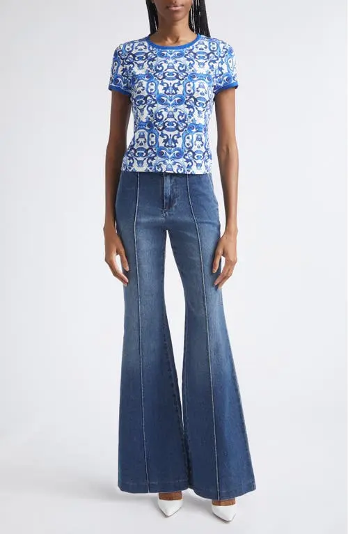 Alice + Olivia Onie Ringer Cotton Baby Tee