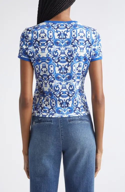Alice + Olivia Onie Ringer Cotton Baby Tee