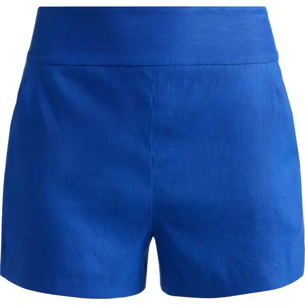 Alice + Olivia Donald High Waist Shorts - Blue Iris