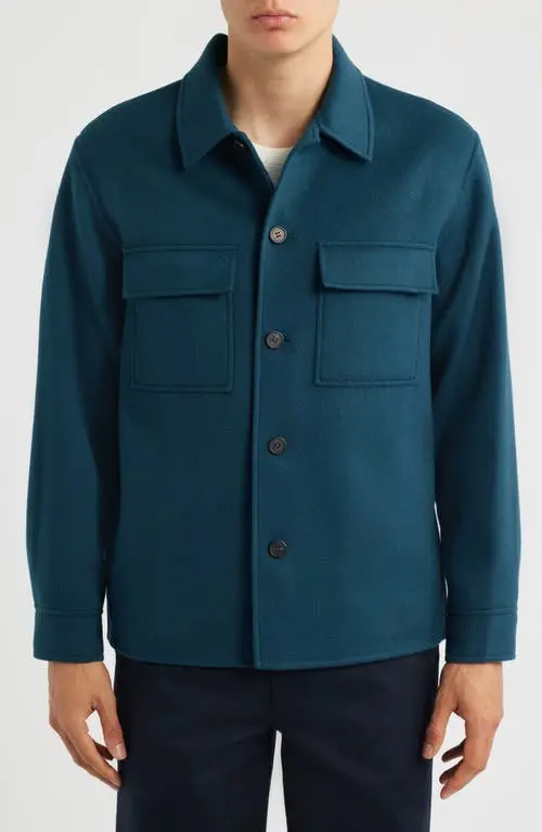 Theory Clyfford Wool & Cashmere Shirt Jacket
