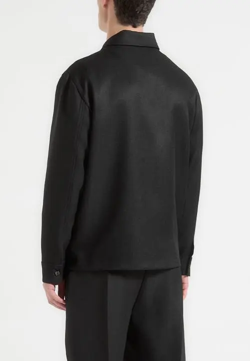Manière De Voir Valentin Tailored Overshirt - Black