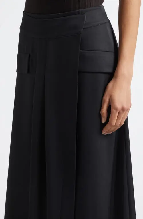Ramy Brook Faux Wrap Maxi Skirt