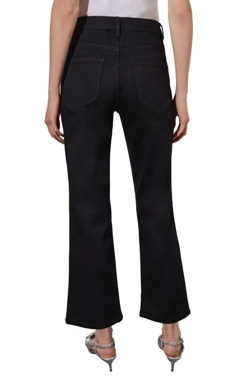 Ming Wang Crystal Embellished Flared Jeans