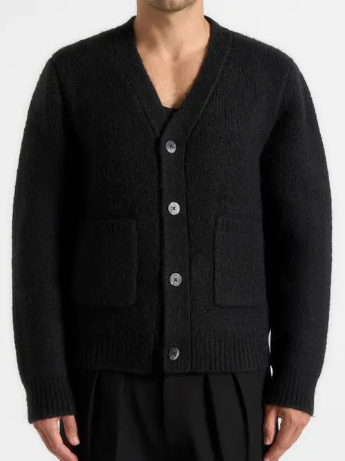 Manière De Voir Wool Knit Cardigan