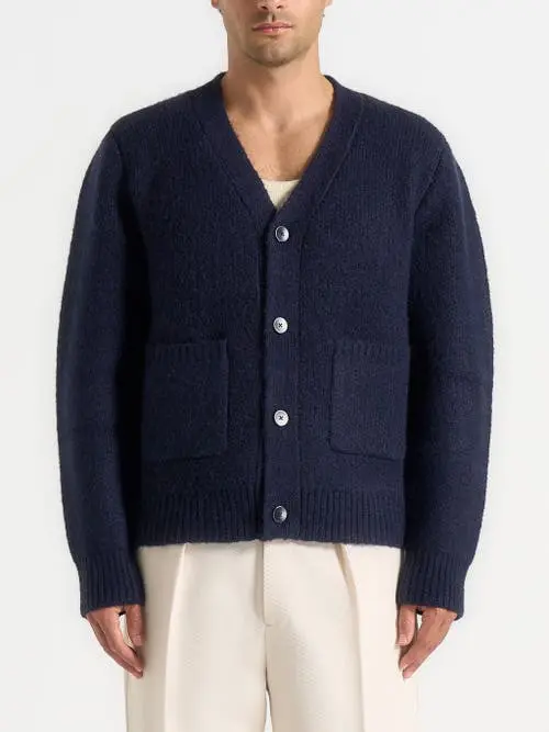 Manière De Voir Wool Knit Cardigan