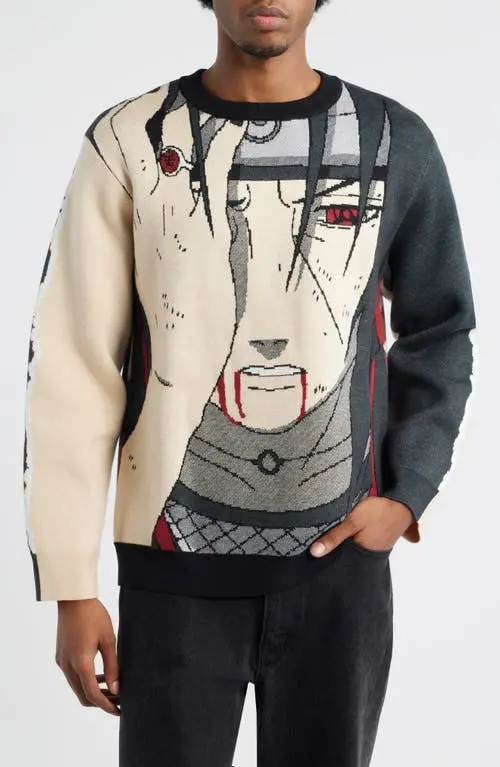 VERYRARE Mangekyo Meltdown Jacquard Graphic Crewneck Sweater