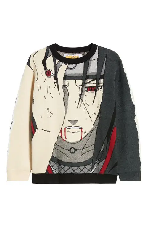 VERYRARE Mangekyo Meltdown Jacquard Graphic Crewneck Sweater