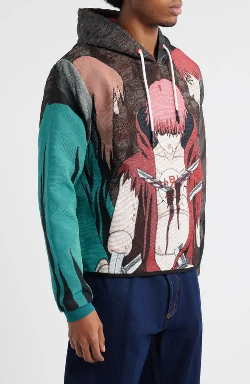 VERYRARE X Naruto Sasori Tapestry Knit Hoodie