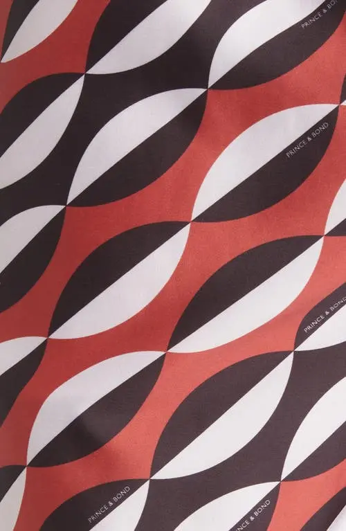 PRINCE & BOND Easton Printed Relaxed Swim Shorts