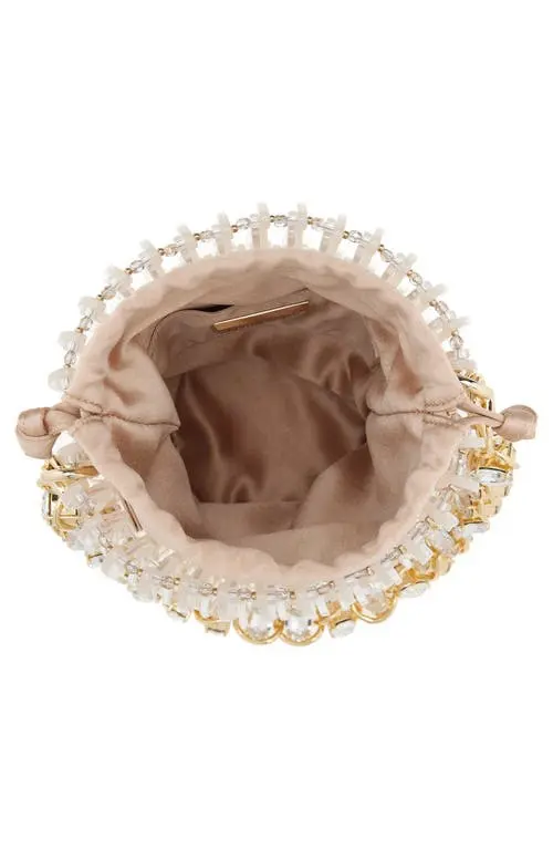 Judith Leiber Harper Clear Resin Handbag With Crystal Chain Top Handle