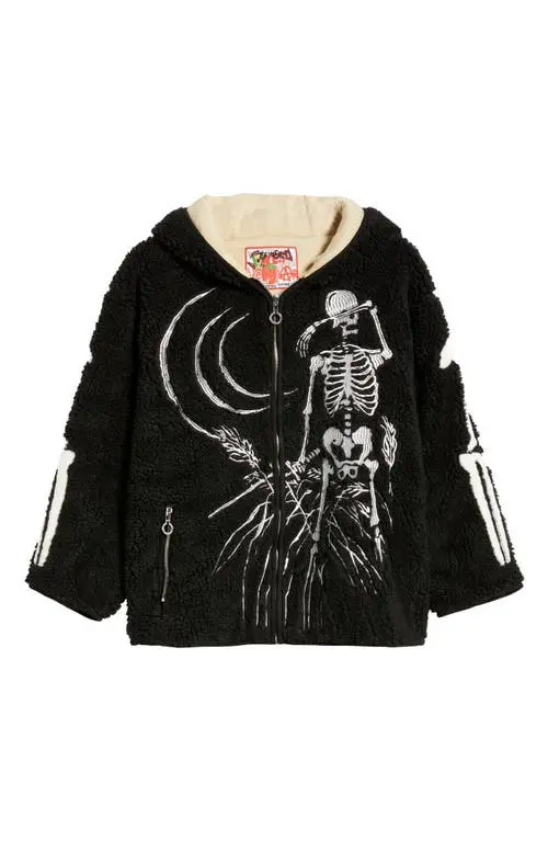 VERYRARE Nikkan Hagaki High Pile Fleece Zip Hoodie