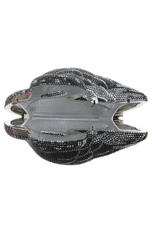 Judith Leiber Crystal Embellished Swan Clutch