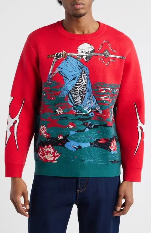 VERYRARE Skeleton Bushido Crewneck - Red