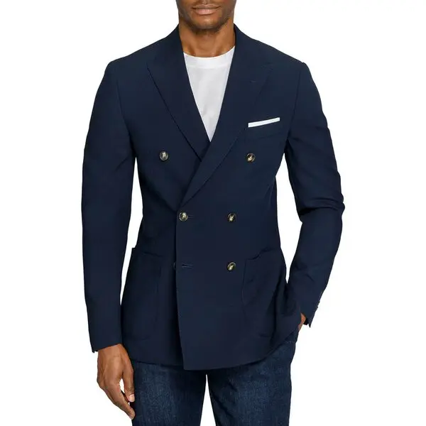 BROOKLYN BRIGADE Montrose Double Breasted Blazer - Navy