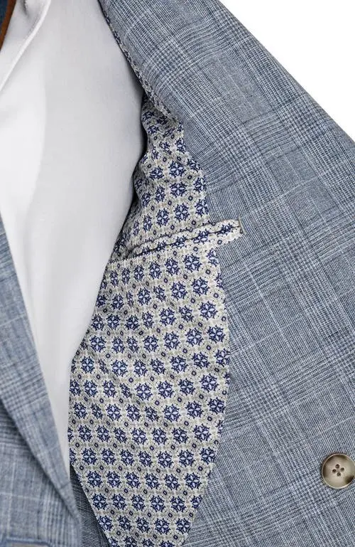BROOKLYN BRIGADE Douglas Double Breasted Plaid Blazer