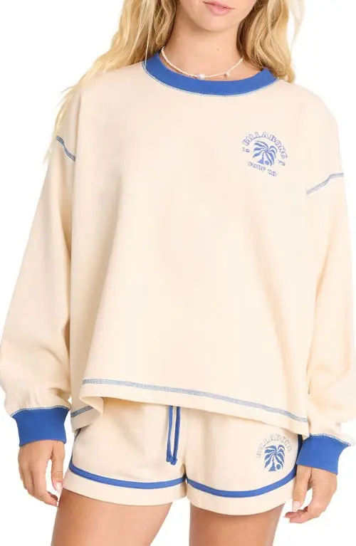 BILLABONG Back To It Graphic Sweatshirt - White Cap