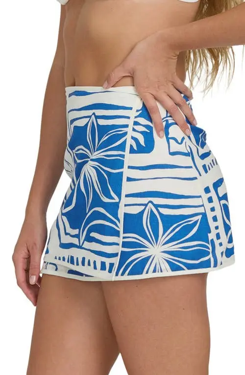 BILLABONG Sea Glow Cotton & Linen Mini Skirt