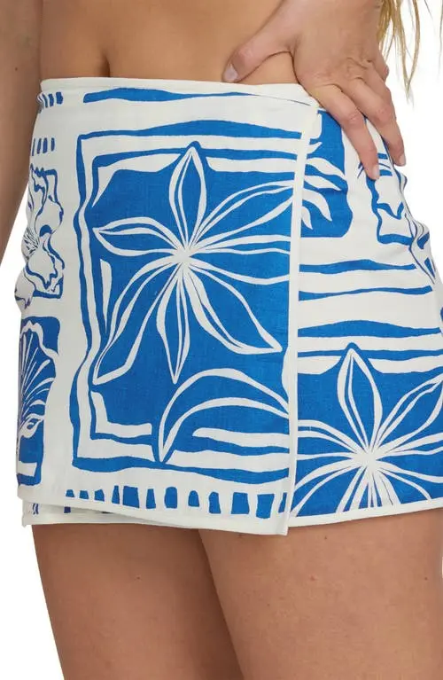 BILLABONG Sea Glow Cotton & Linen Mini Skirt
