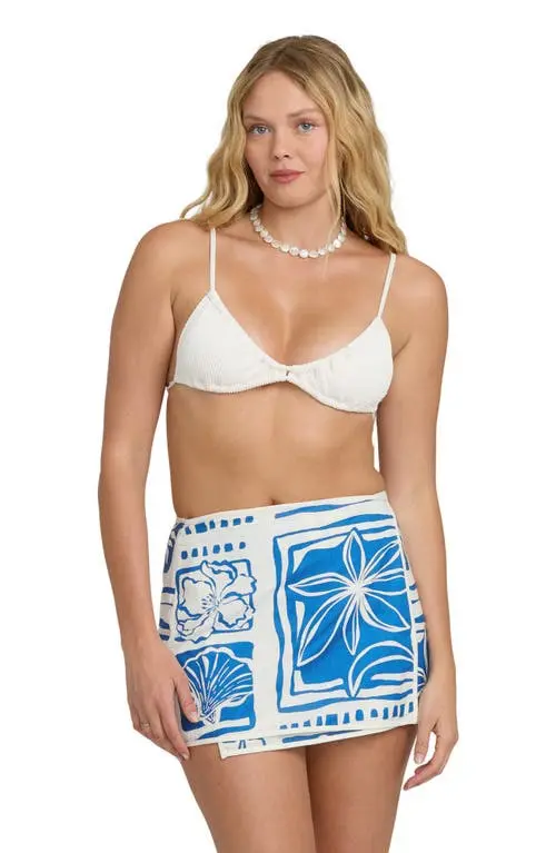 BILLABONG Sea Glow Cotton & Linen Mini Skirt