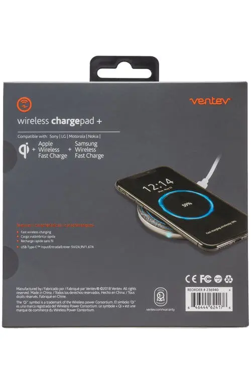 VENTEV Wireless Chargepad Plus 10w