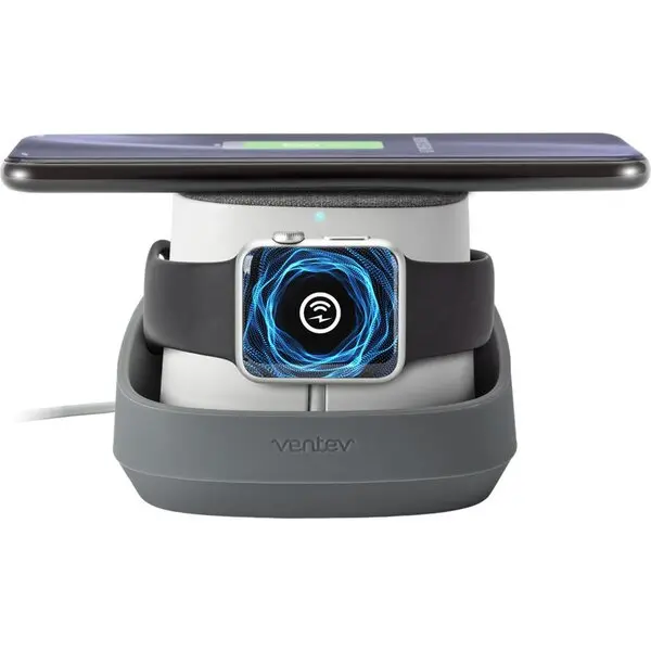 VENTEV 10w Wireless Watchdock Duo Charging Pad - Gray