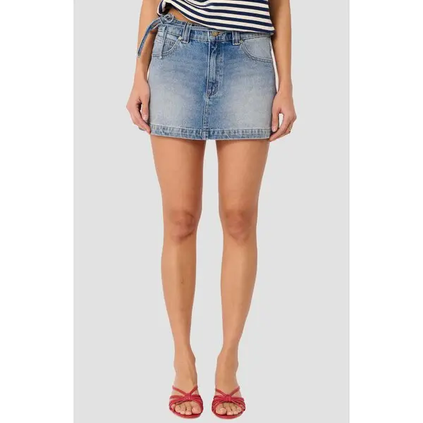 Abrand Denim A-line Denim Miniskirt - Tamara