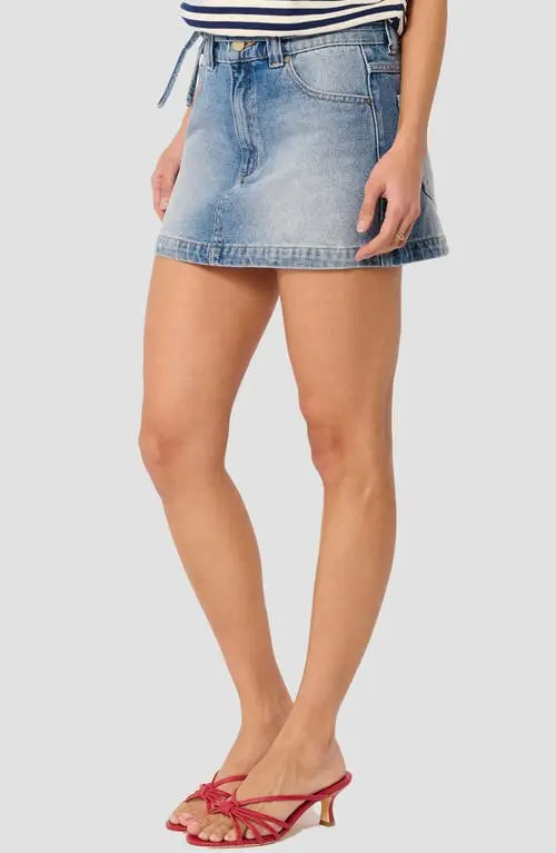 Abrand Denim A-line Denim Miniskirt
