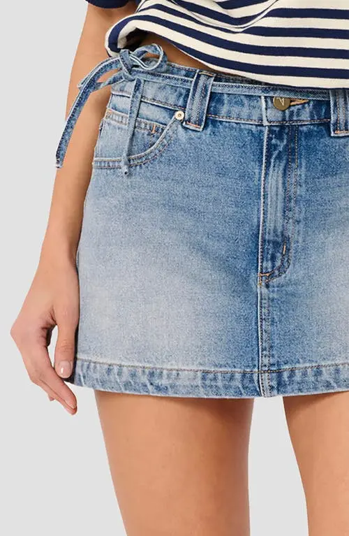 Abrand Denim A-line Denim Miniskirt