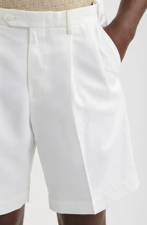 Berle Microfiber Pleated Shorts