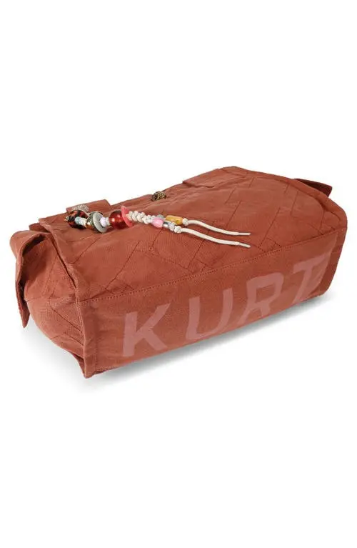 Kurt Geiger Celia Canvas Tote Bag - Rust