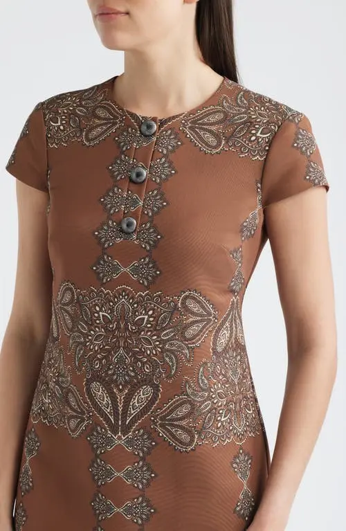 Vince Camuto Paisley Print Shift Dress
